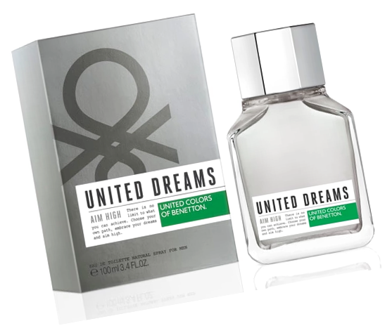 Парфюм Benetton United Dreams Men Aim High мужской 100 мл / Бенеттон Дримс Эйм Хай