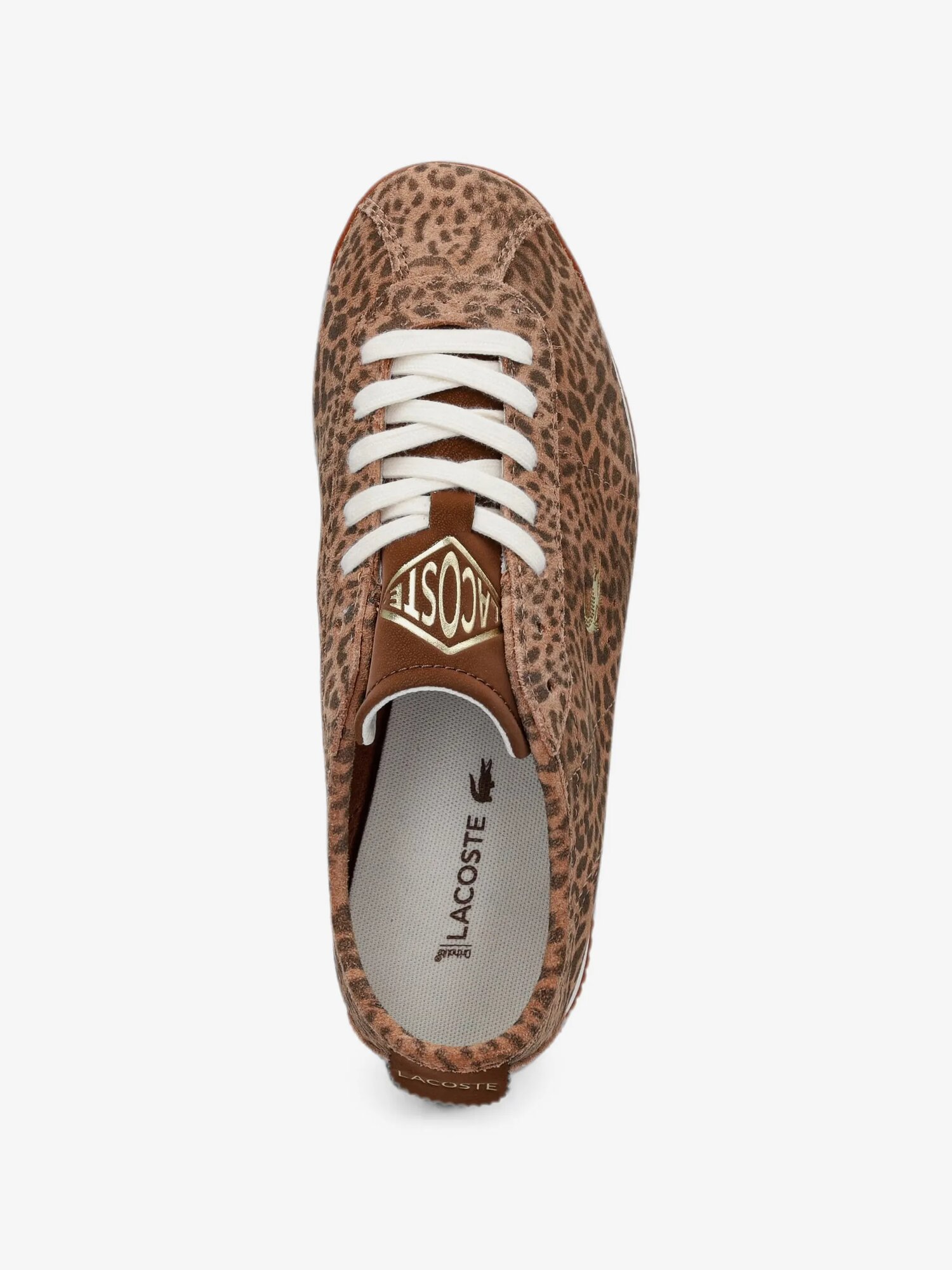 Кроссовки LACOSTE Leopard-print sneakers, размер 39 EU — фото 1