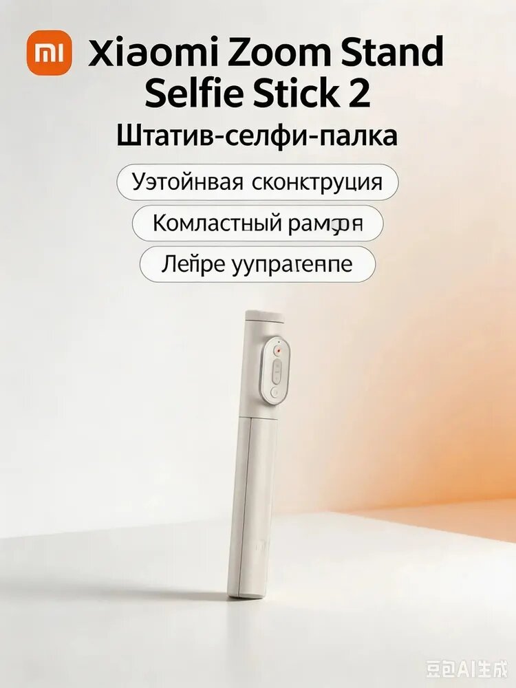 Селфи-палка Mijia Zoom из пластика с подставкой для съёмки фото и видео на смартфон