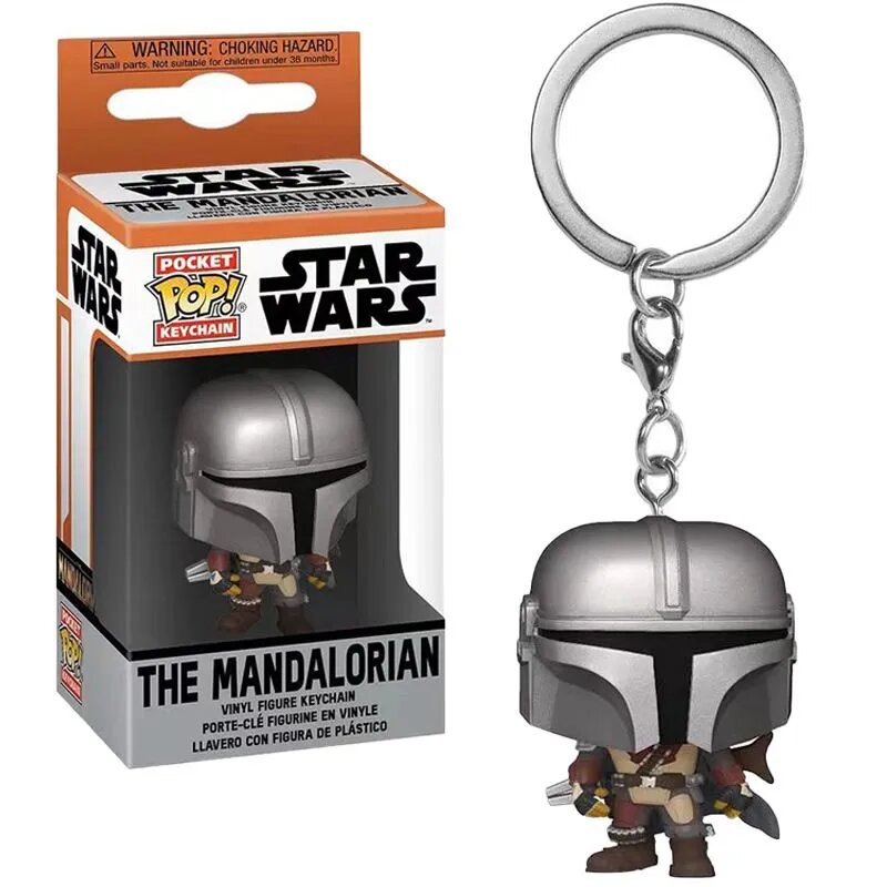 Эксклюзивный брелок Мандалорец из вселенной Star Wars, фигурка для ключей The Mandalorian-изысканный подарок