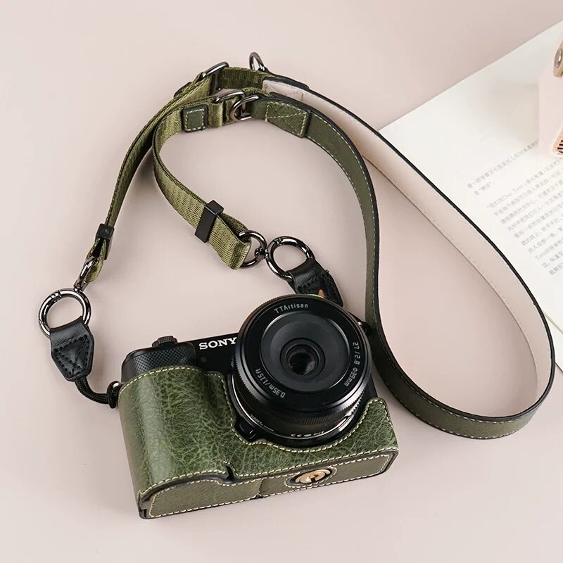 Чехол для Sony ZVE10 II AoneCheer For ZVE10II ZVE10M2, 2in1 Green