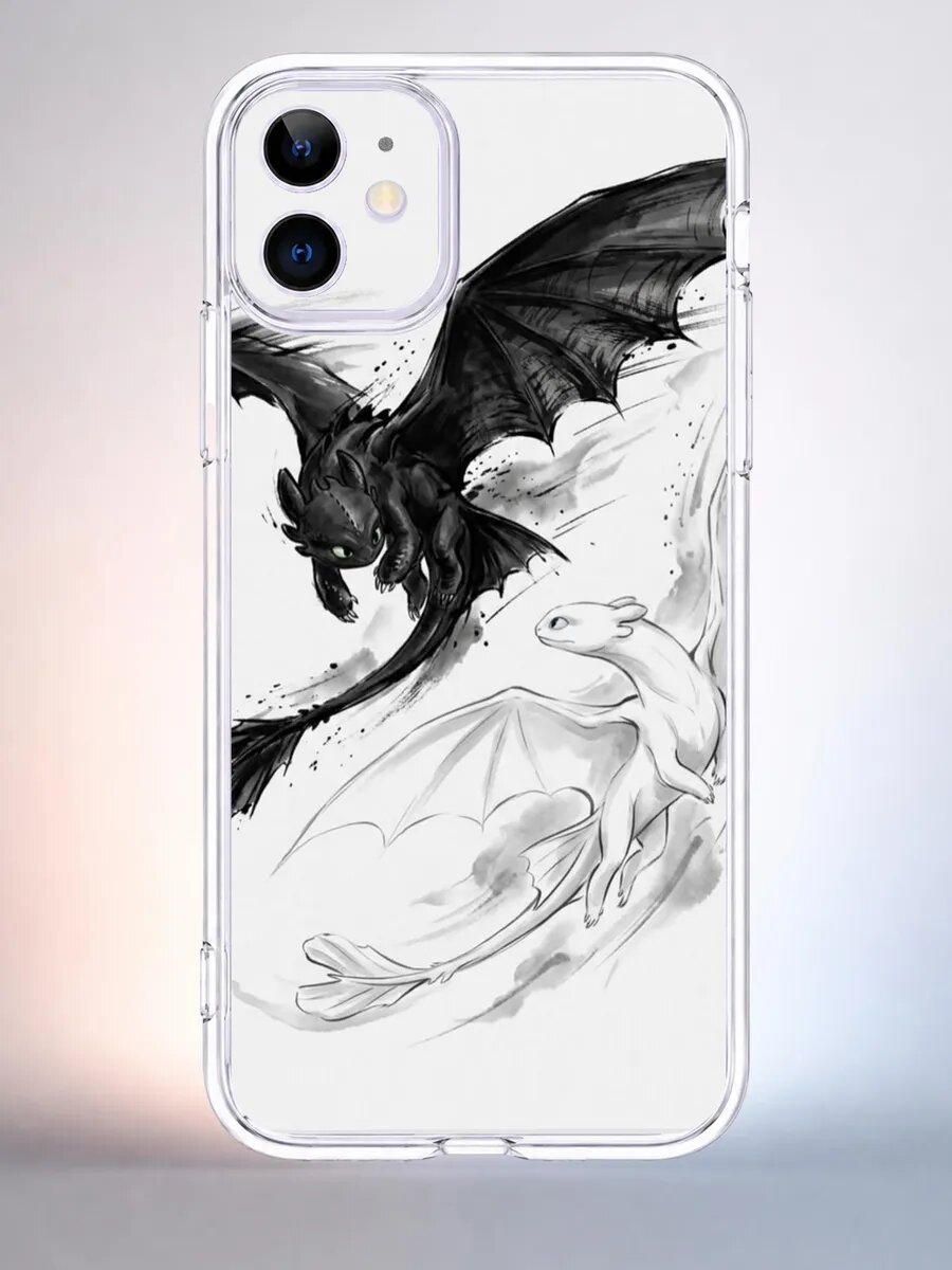 Чехол iPhone 11 Беззубик силиконовый прозрачный