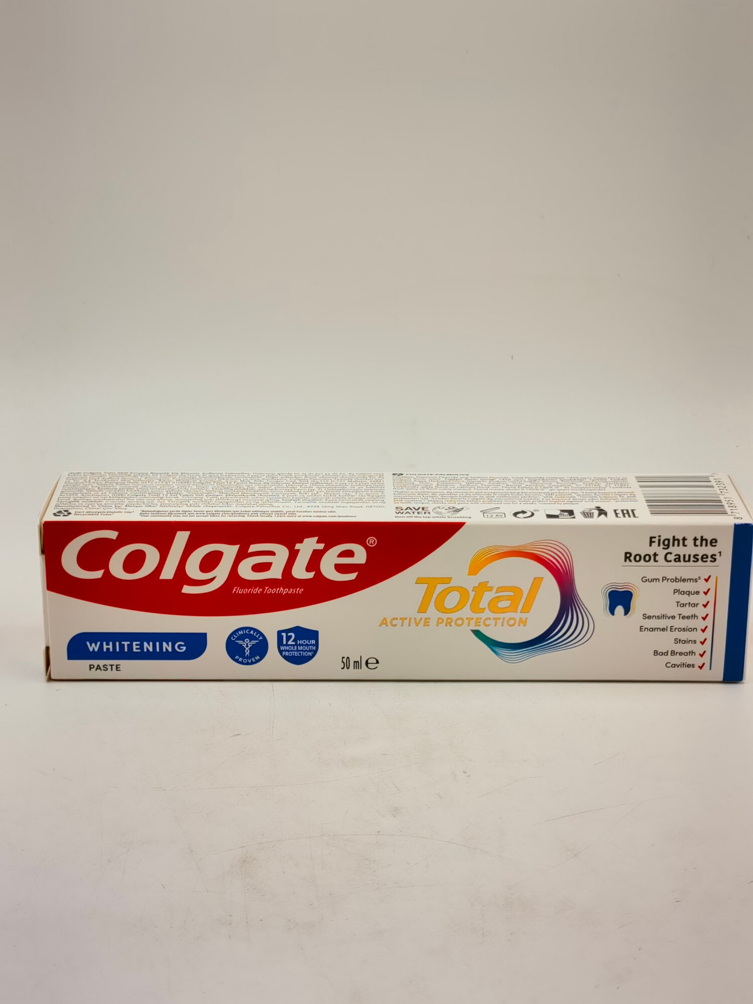 Colgate Паста зубная Whitening Total многофункциональная антибактериальная 50 мл (Китай)