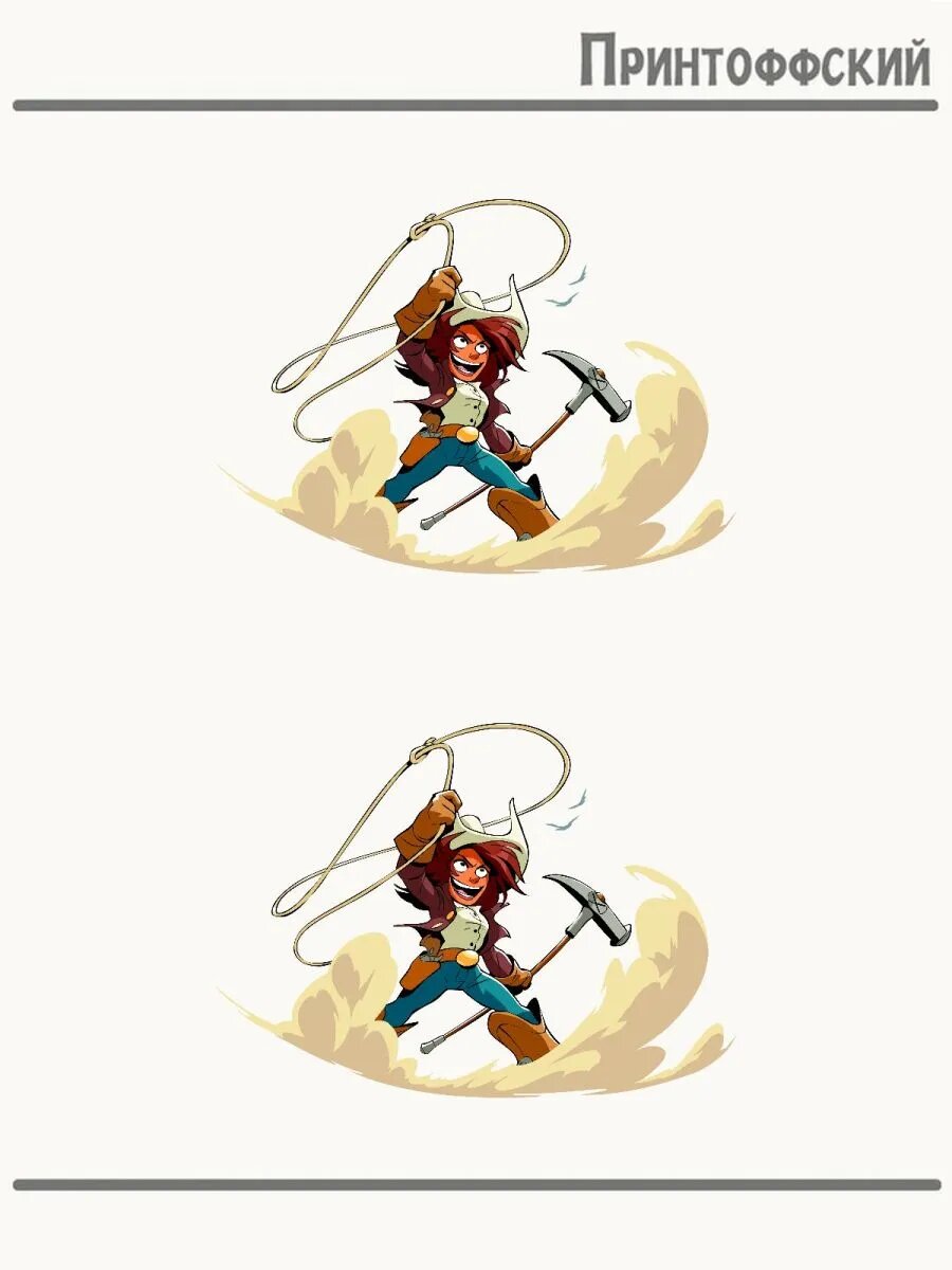 2-е (Две) Термонаклейки brawlhalla бравлхалла cassidy