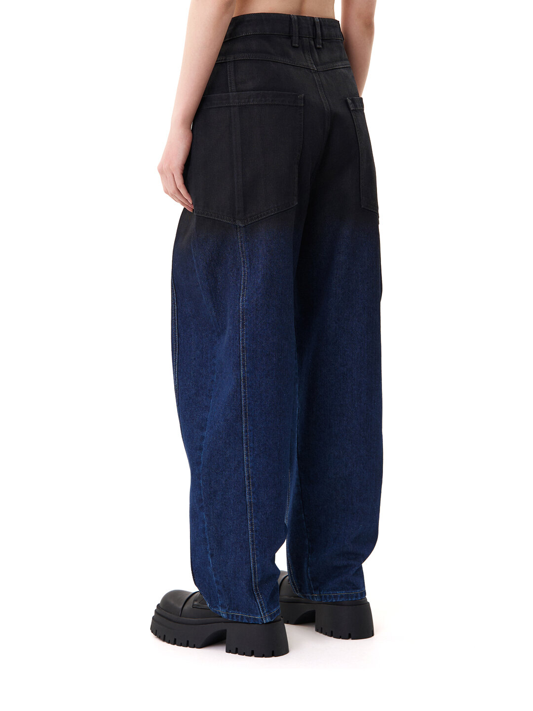 Джинсы бананы ARLIGENT FW23/24, размер L, черно-синий — фото 1