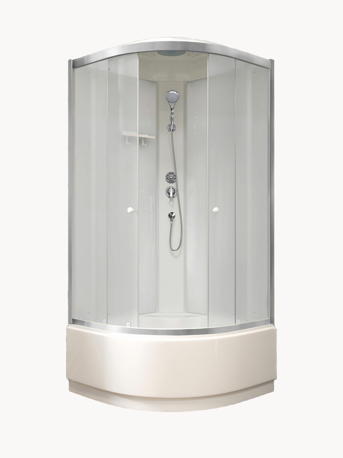 Душевая кабина Parly BETT821 (80х80х215), высокий поддон, профиль хром, стекло матовое