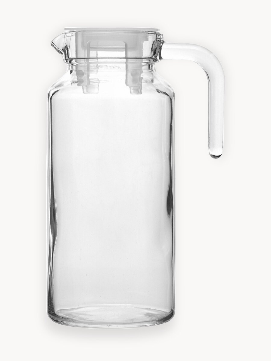 Кувшин для воды Pasabahce "Basic", 1.3 л, с крышкой, стеклянный