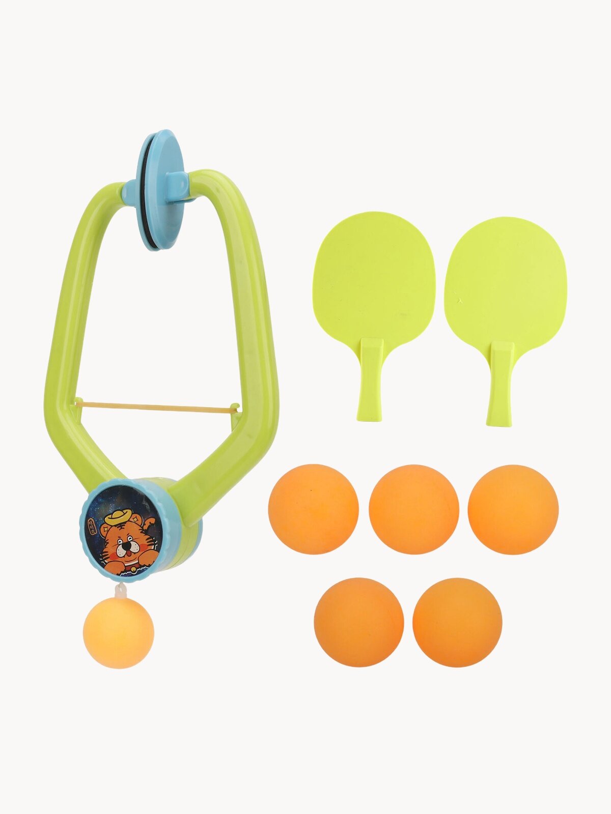 Портативный подвесной тренажер для настольного тенниса для детей, набор для игры в пинг-понг с ракетками и мячами, игрушка для взаимодействия родителей и детей.