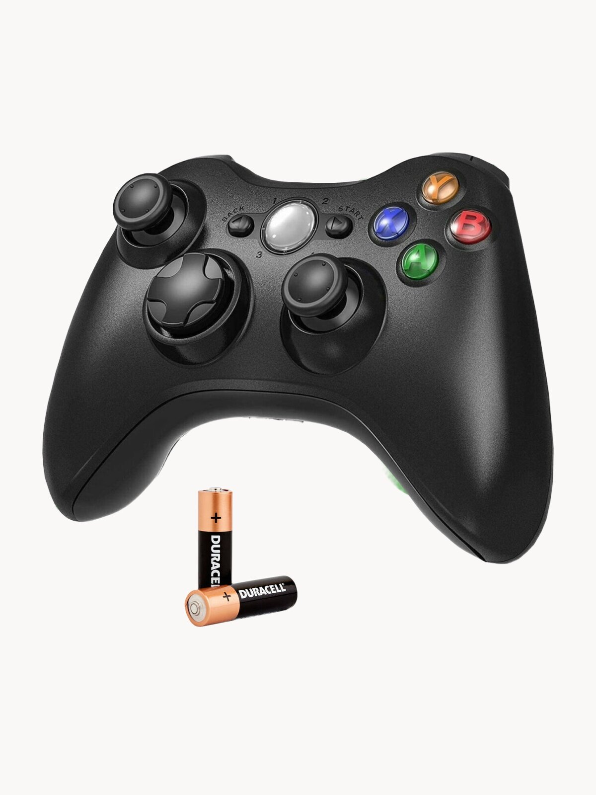 Геймпад джойстик для Xbox 360 и компьютера, беспроводной, виброотдача, черный