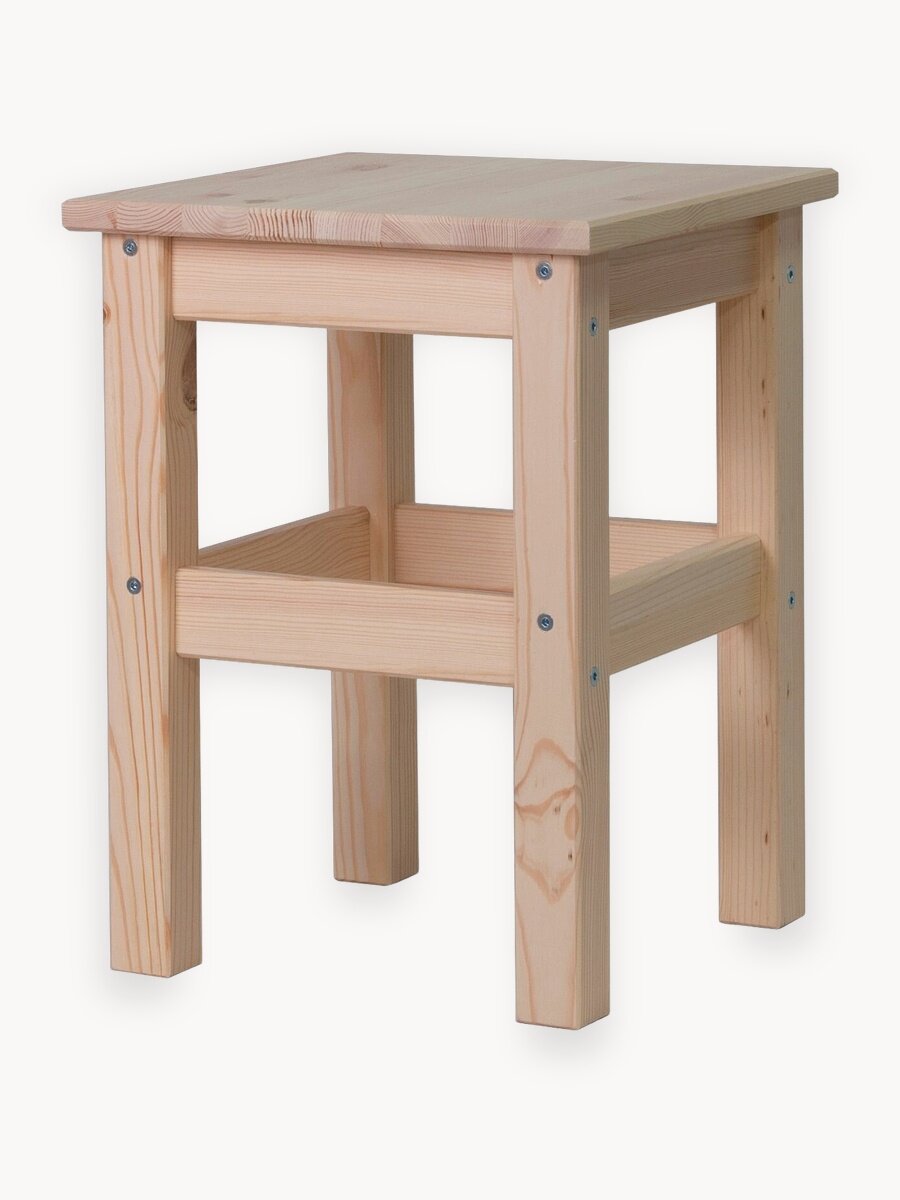 Табурет деревянный из массива сосны 33х33х45