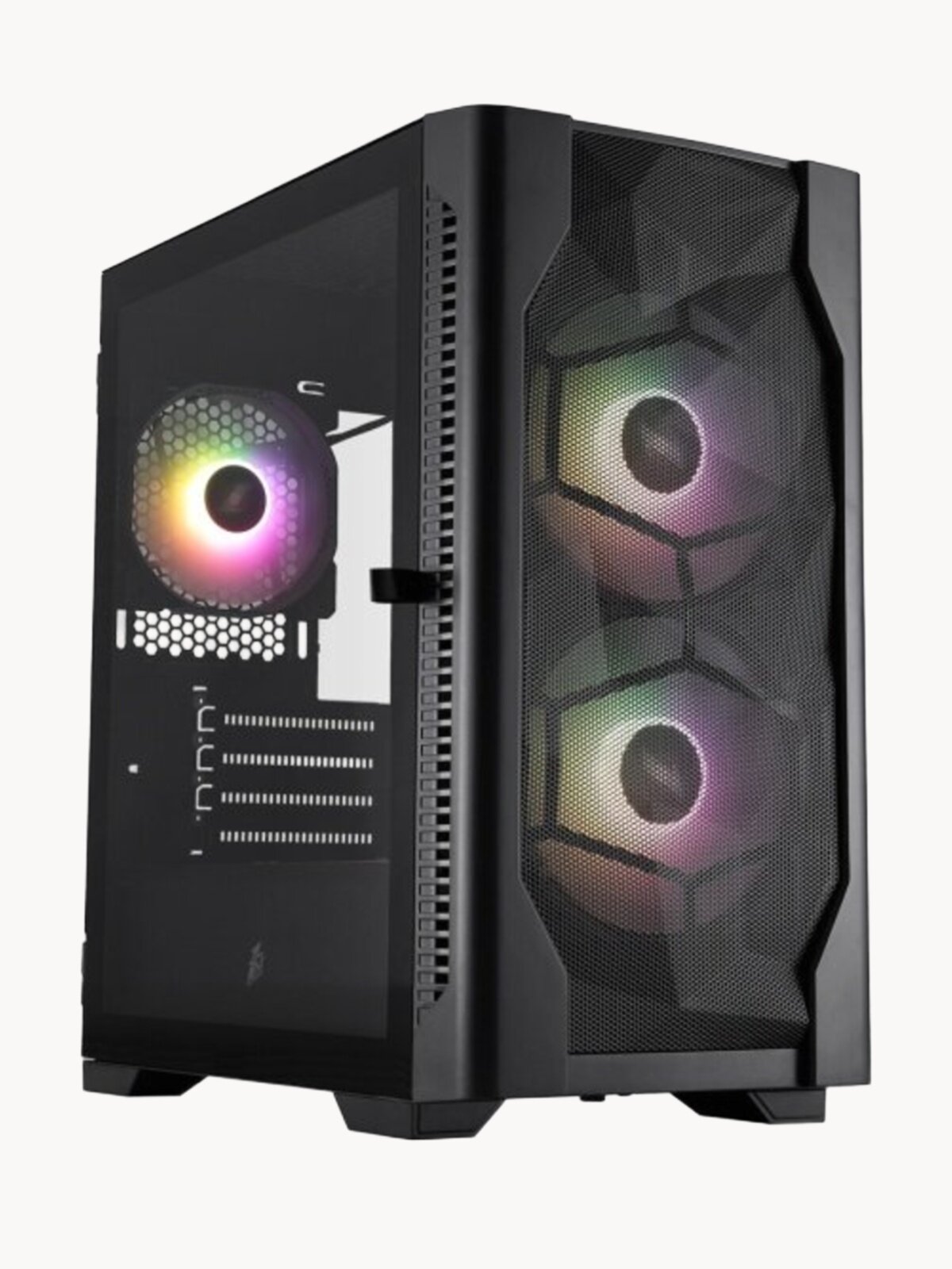 Корпус 1STPLAYER DK D4-M ARGB, черный (D4-M-BK-2F7-14-1F7)