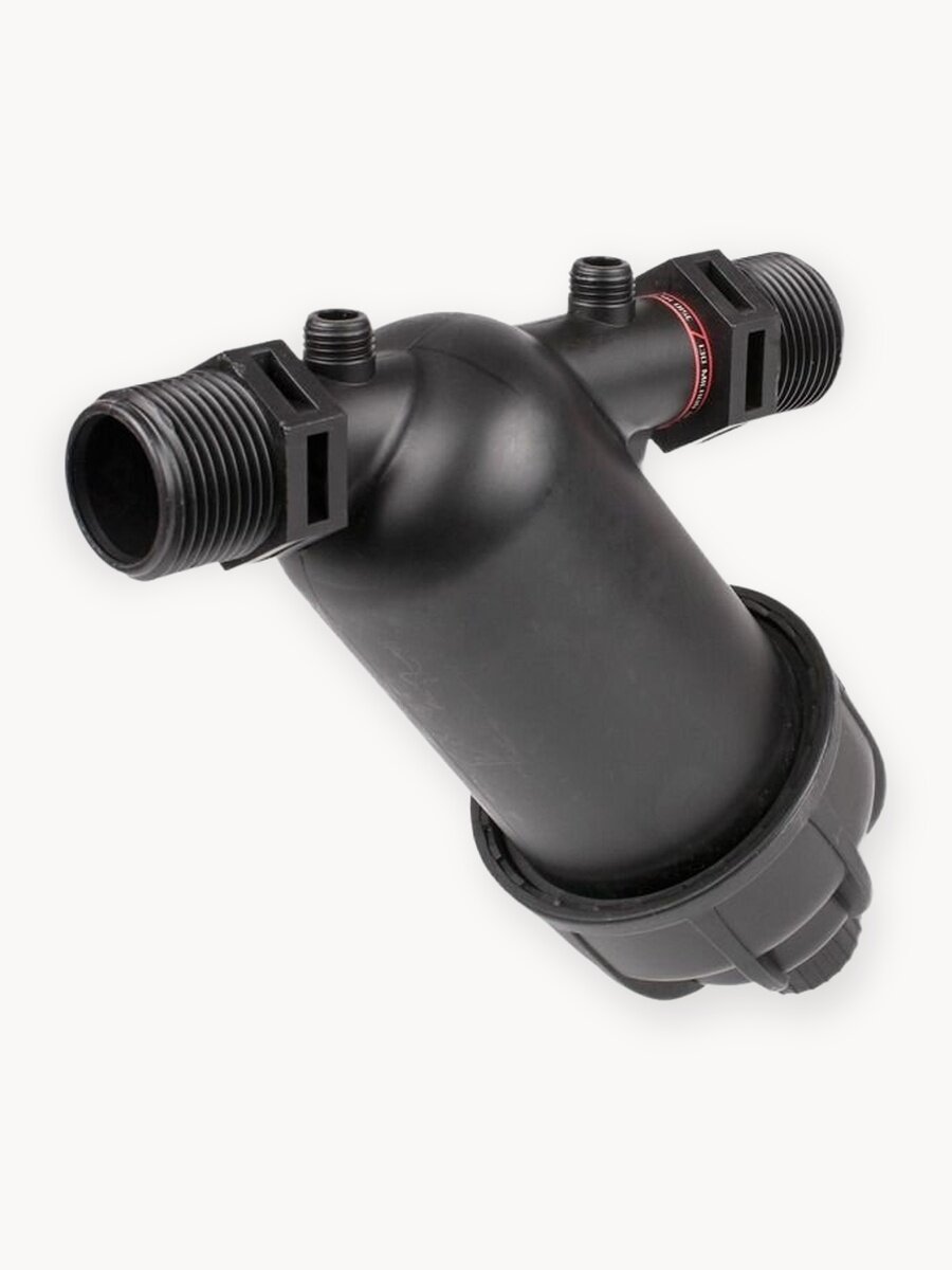 Фильтр дисковый GLACLEAN GLА100, 1", очистка 130мкм, производительность 5м³/ч, черный