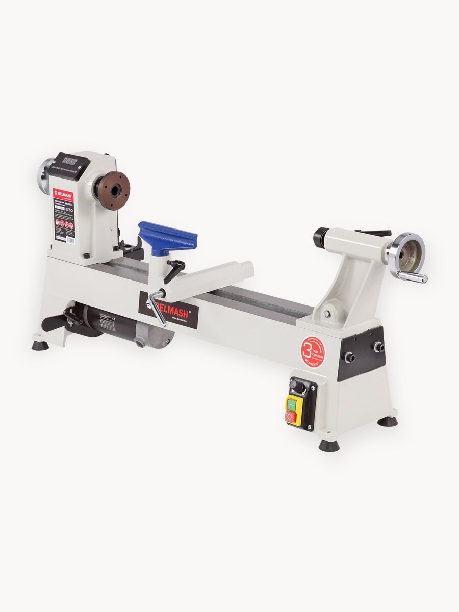 Токарный станок BELMASH WL-300/535VS, 550 Вт,3 скорости, токовый предохранитель, S229A