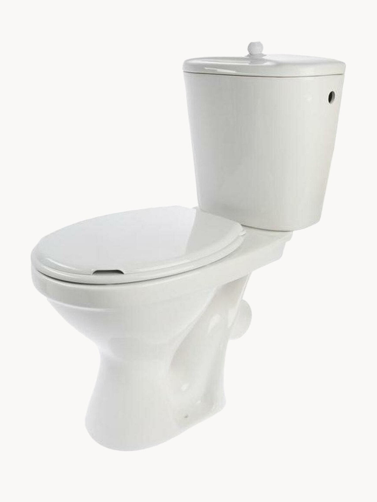 Унитаз компакт лзсф "Универсал Эконом", боковая подводка, косой выпуск, сиденье, шток