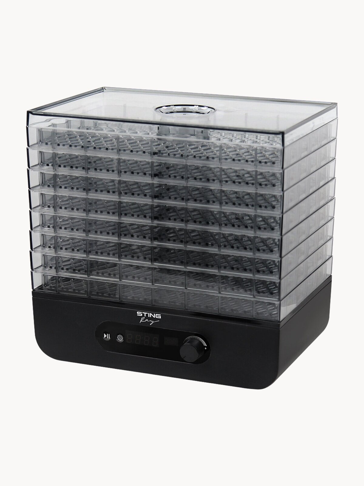 Дегидратор сушилка для овощей электросушилка STINGRAY ST-FD715A 8 поддонов черный