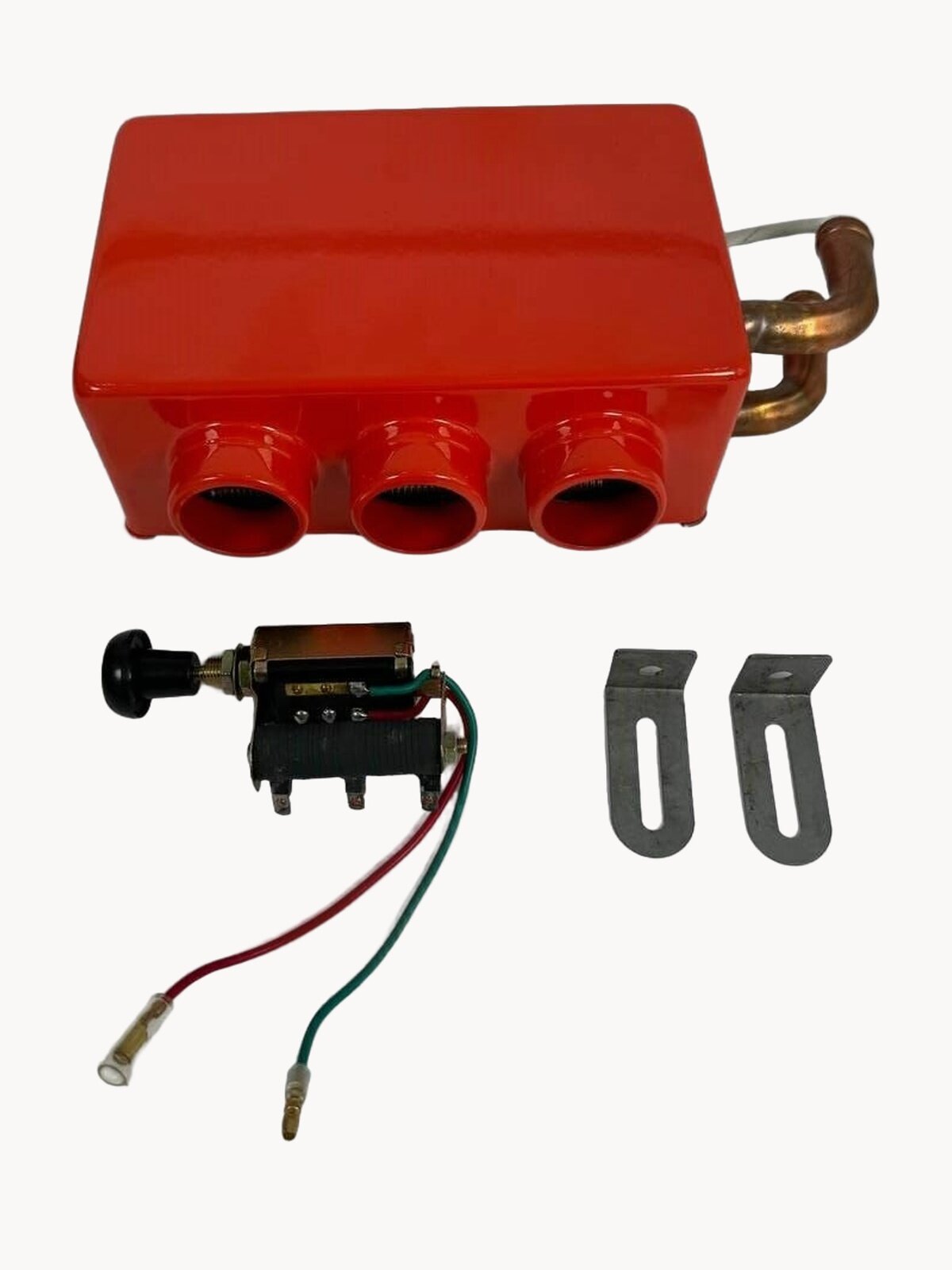 Печка дополнительного прогрева салона 24v 3 сопла, оранжевый
