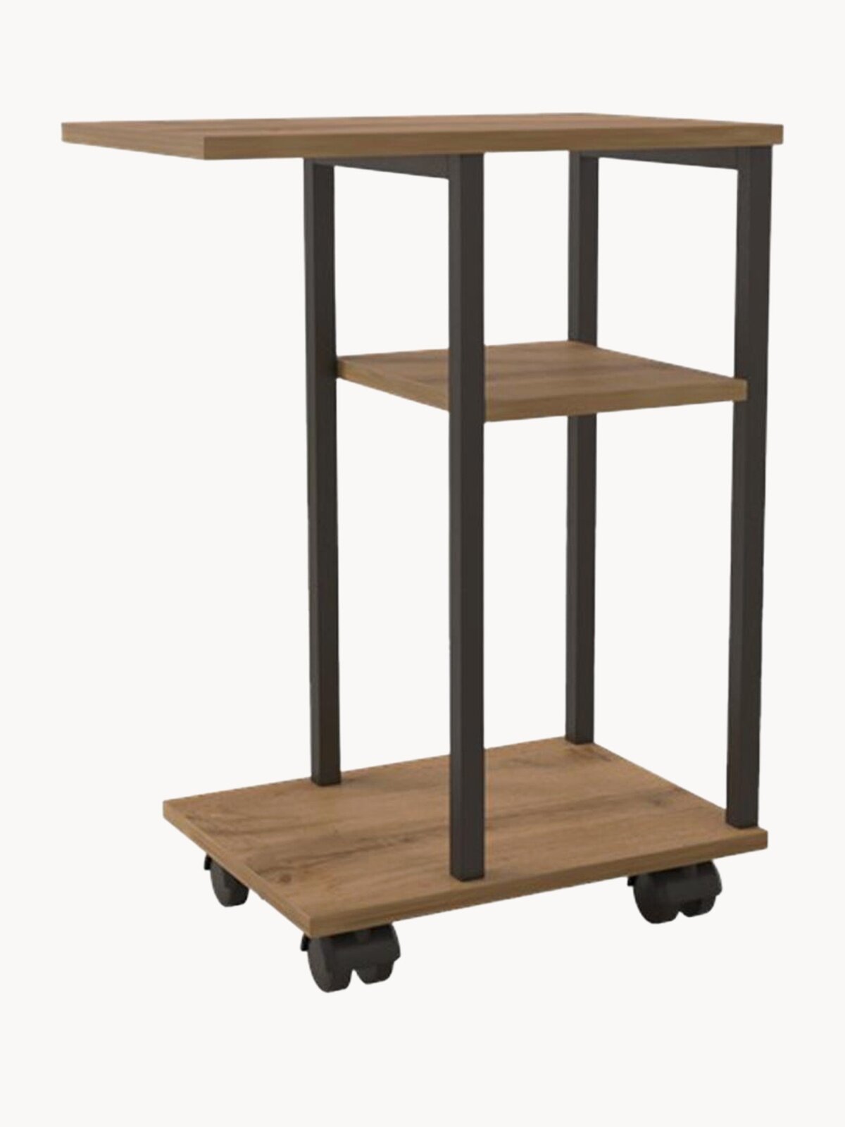 Столик Gastrorag, для прихожей, на колёсиках, ЛДСП, металлический каркас