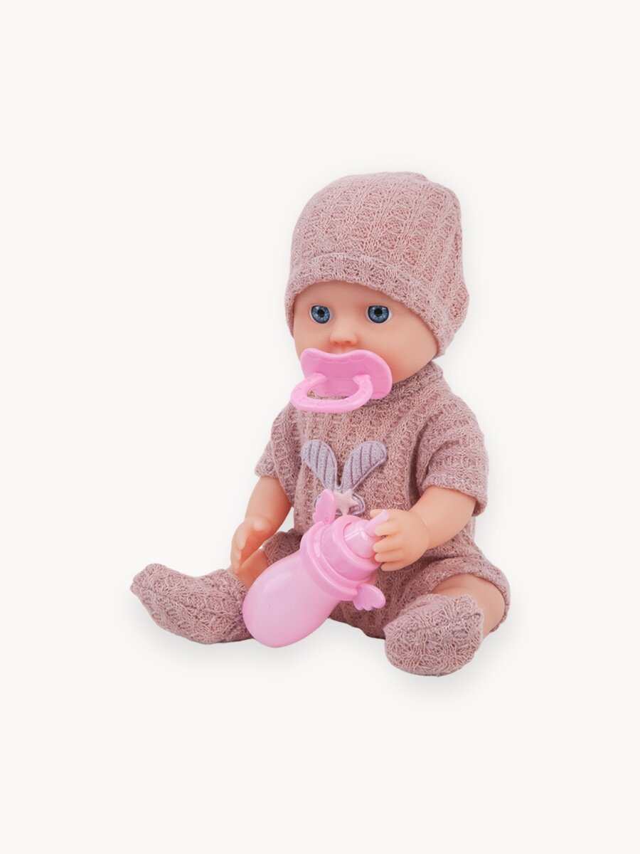 Кукла Пупс 20см, пьет из бутылочки, писает в горшок, можно купать, с аксессуарами