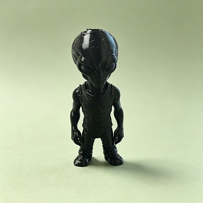Новая миниатюрная фигурка инопланетянина, напечатанная на 3D-принтере, современный минималистичный декор для дома.