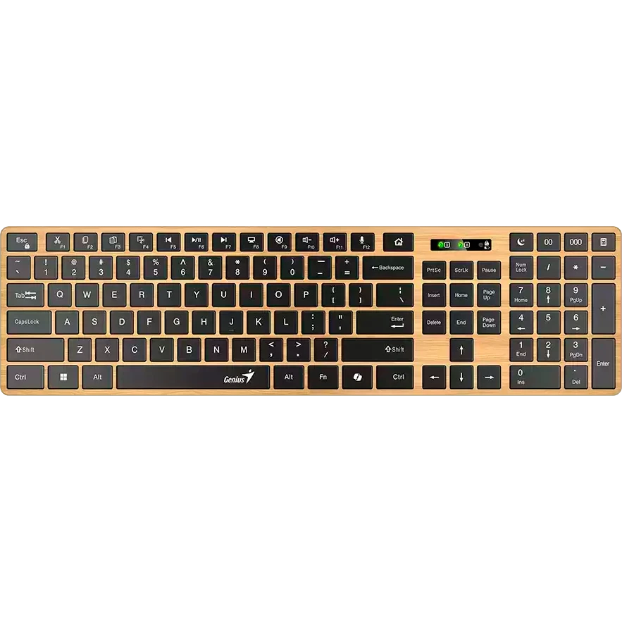 Клавиатура Беспроводная Genius SlimStar 7250BT Pine wood