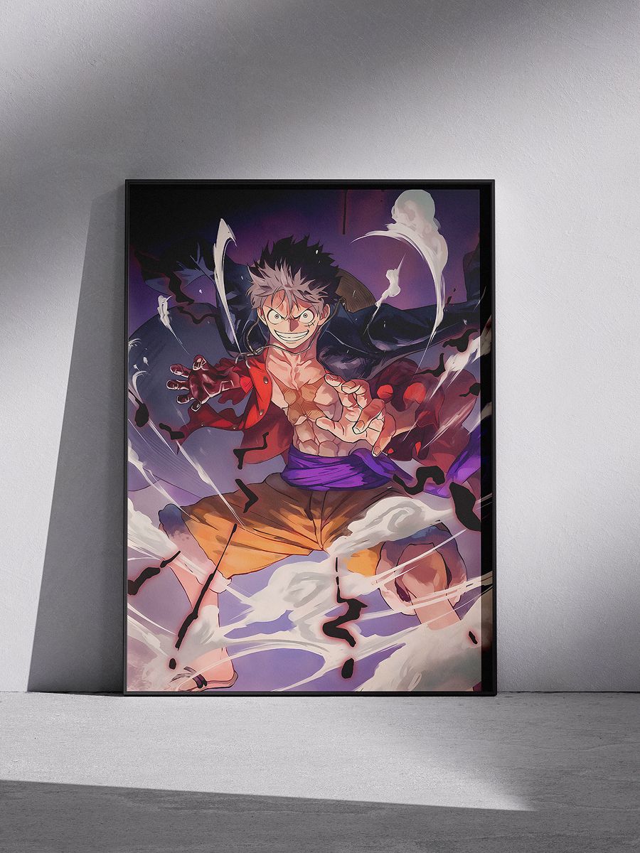Постер на стену по аниме One Piece/ Монки Д. Луффи / Плакат формата А4 (21*30 см)