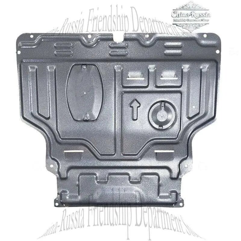 Защита картера двигателя и КПП GAC M6 Pro 2021-2023, сталь, черно-серая, 1 шт