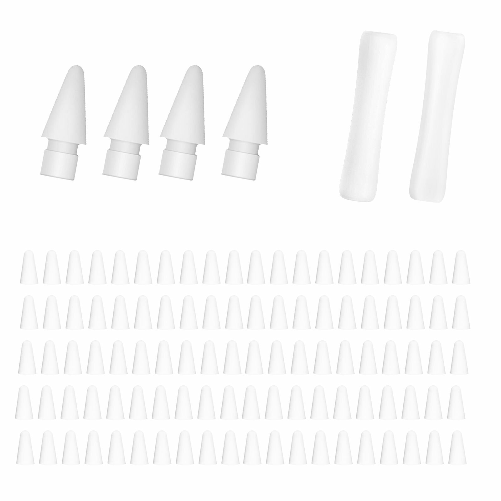 100 штук Чехол для наконечника стилуса для Apple pencil 1 2 Pro USB-C