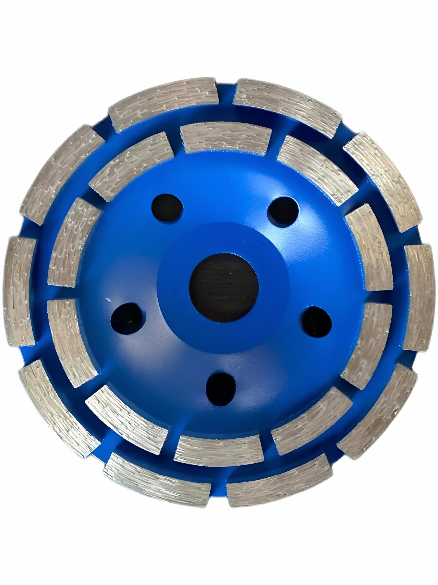 Чашка шлифовальная General Technik, алмазная, двухрядная, для бетона, 125 мм