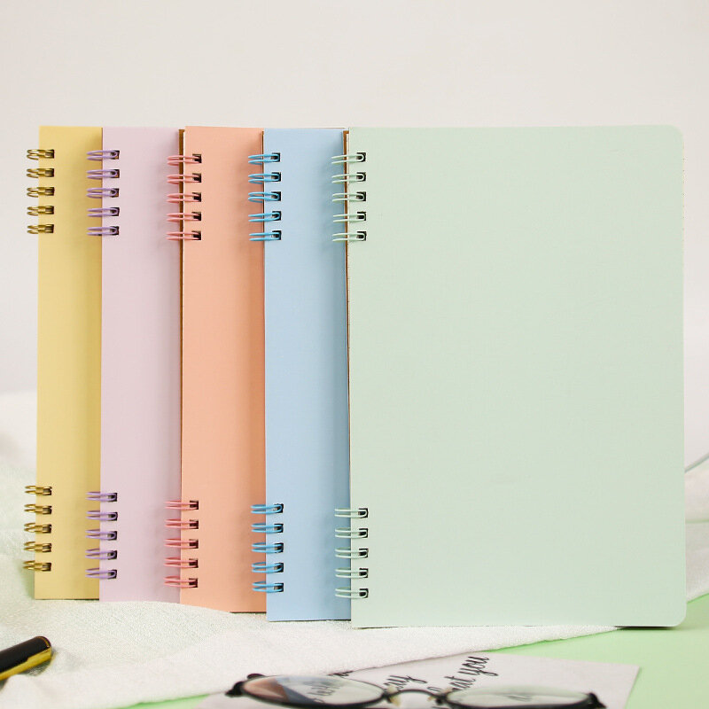 Блокнот Morandi Color Notebook B5, нескользящая ручная катушка, миндаль-желтый, A5