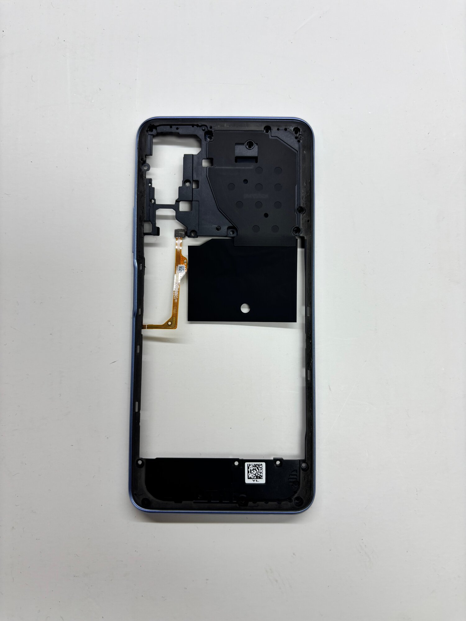 Рамка дисплея (средняя часть) для телефона Huawei Honor 10X Lite голубой