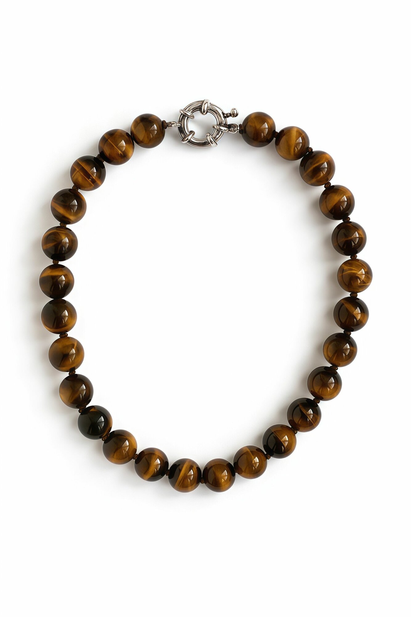 Колье, тигровый глаз