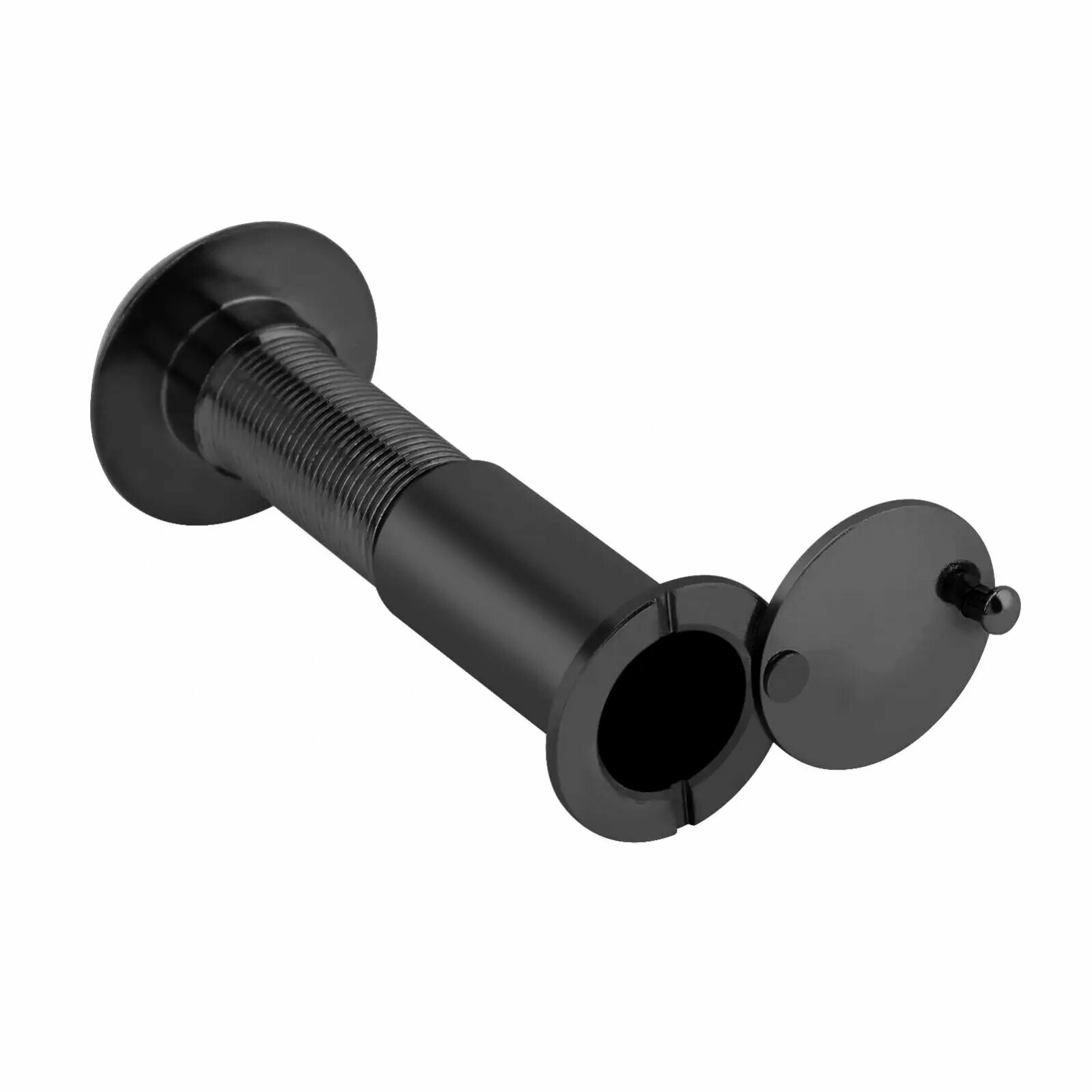 Дверной глазок латунный 14 мм 180 градусов черный