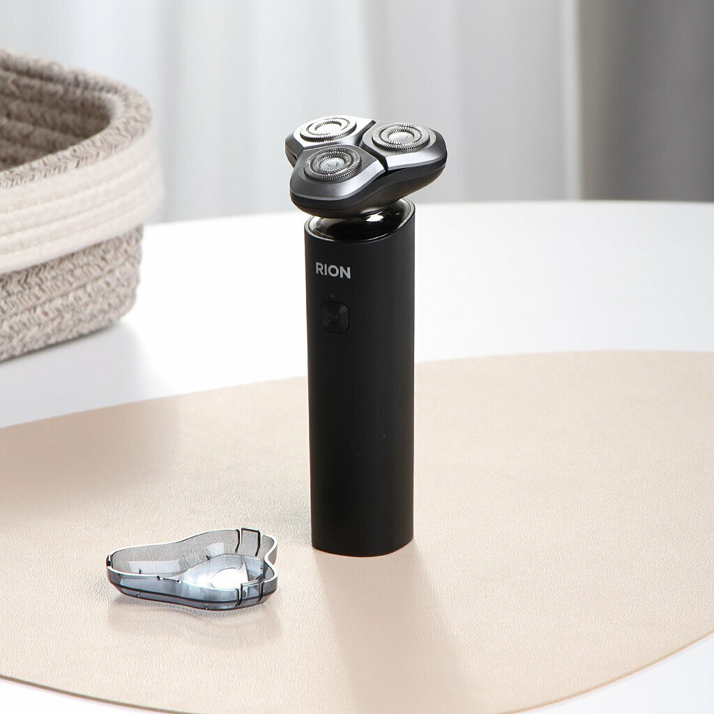 Электробритва аккумуляторная мужская, 3 бритвенные головки, Rion
