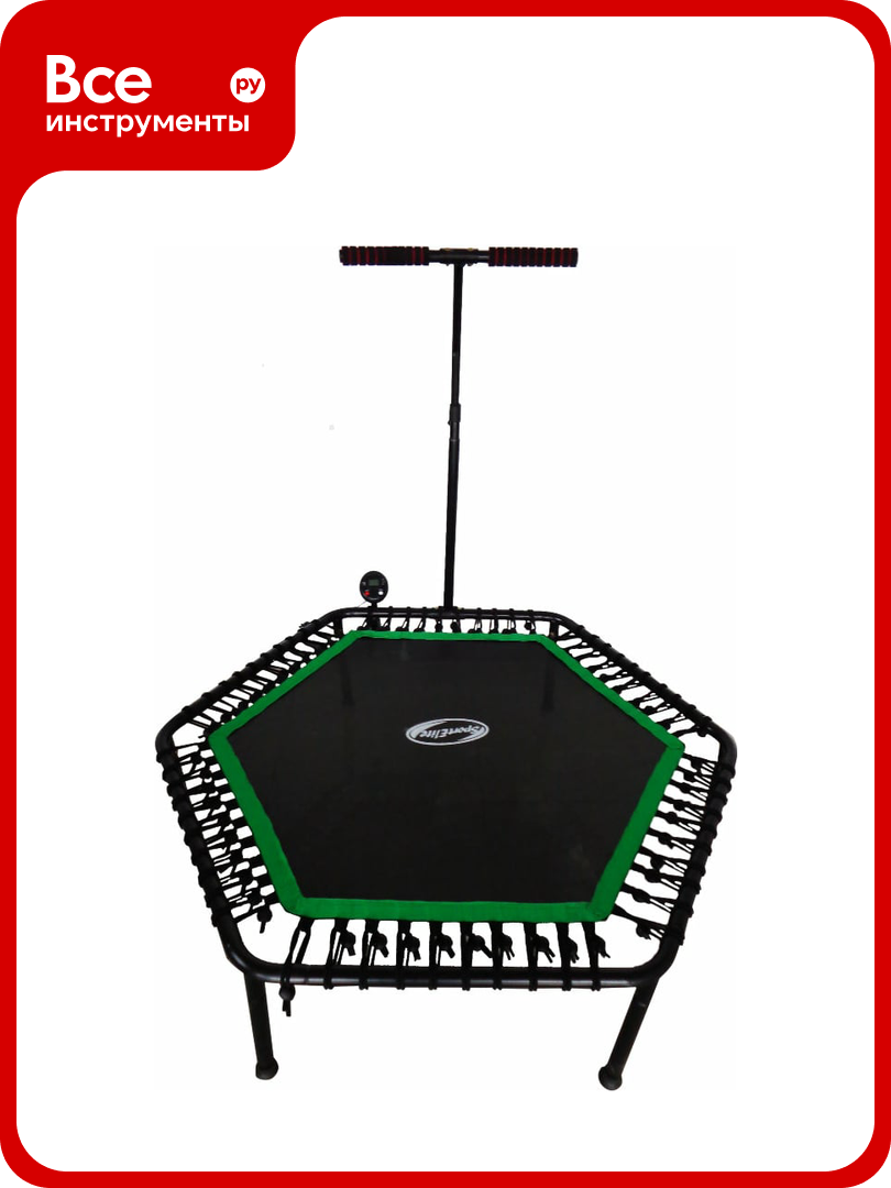 Фитнес-батут с ручкой и компьютером SportElite 135 см FB-1351