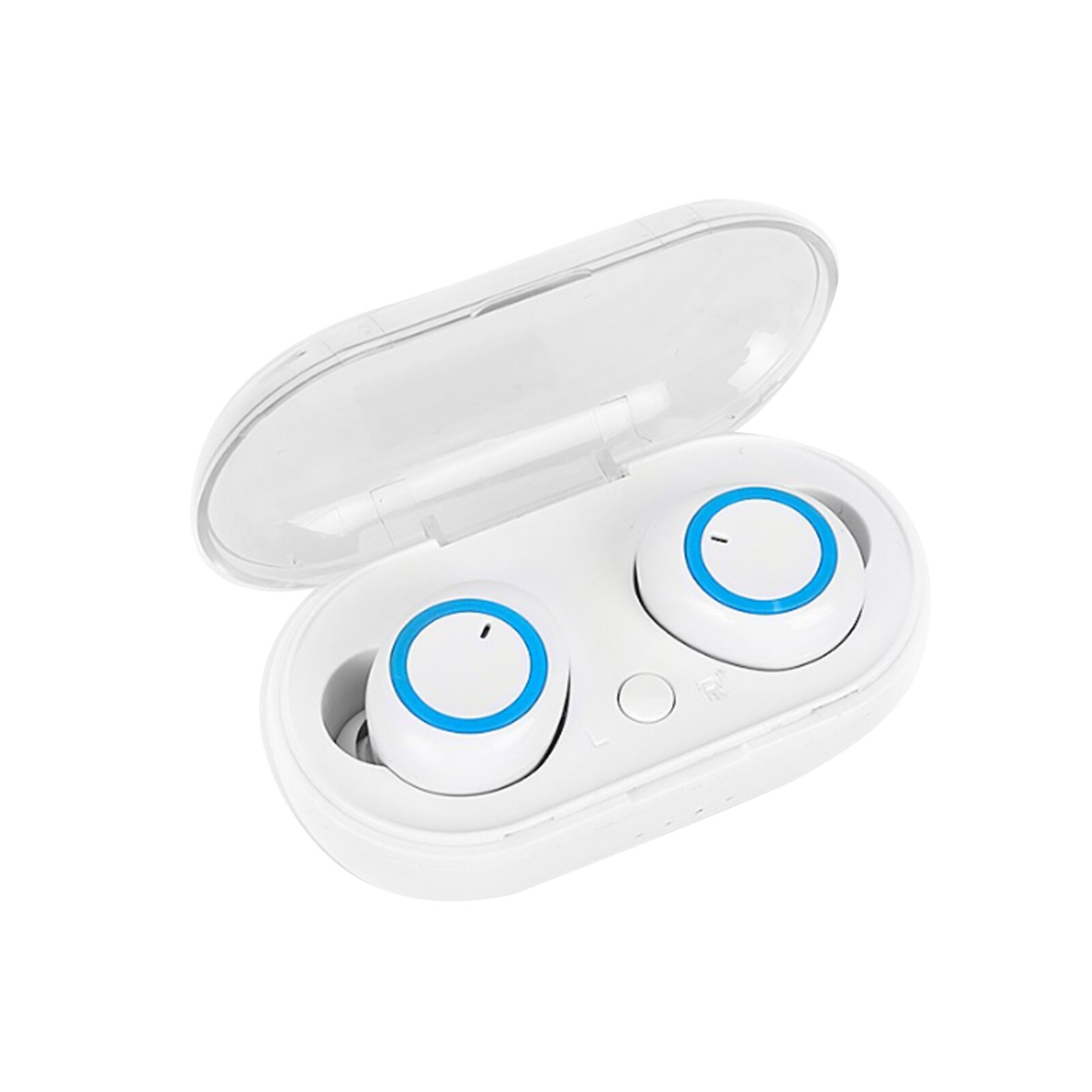 Y50 Наушники Беспроводные True Wireless BT5.0 Музыкальные Внутриканальные Наушники с Сенсорным Управлением Спортивные Наушники с Микрофоном, Чехол для Зарядки 450mAh, Черный, Черный с Белым, Черный с Голубым, Черный с Красным, Белый, Белый с Черным,