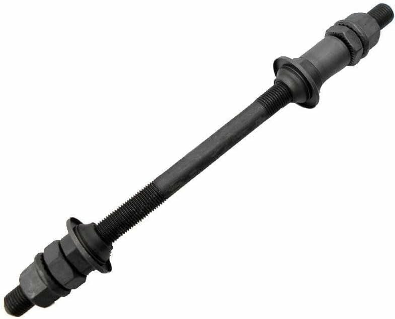 1 шт. черный велосипед 190 мм для велосипеда, многоскоростная задняя ось 3/8 дюйма, 26 TPI, комплект конических стопорных гаек и шайб для втулок