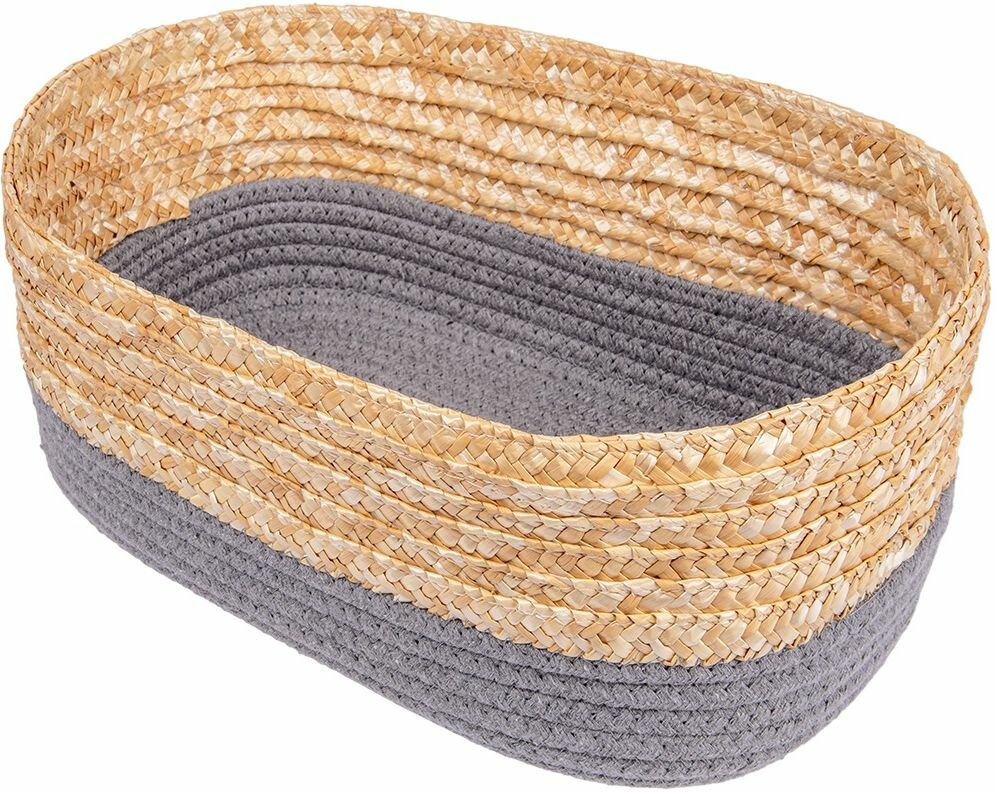 Корзина стеллажная Сканди, Д330 Ш220 В140, графит