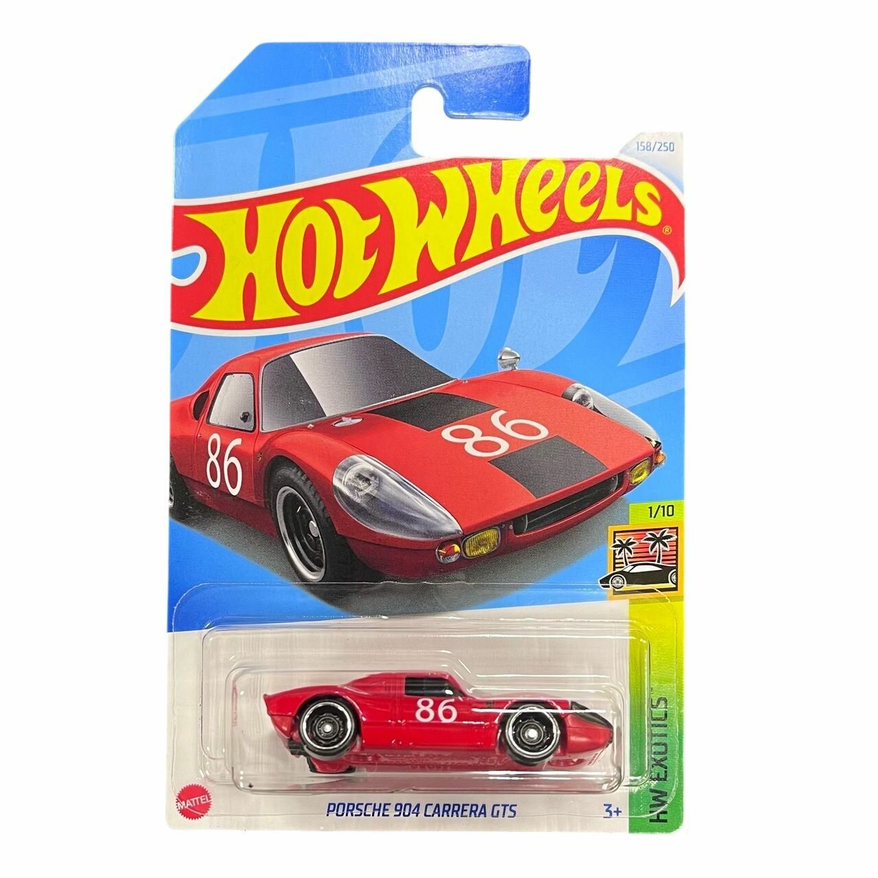 Машинка Hot Wheels металлическая масштаб 1:64 PORSCHE 904 CARRERA GTS (Красный)