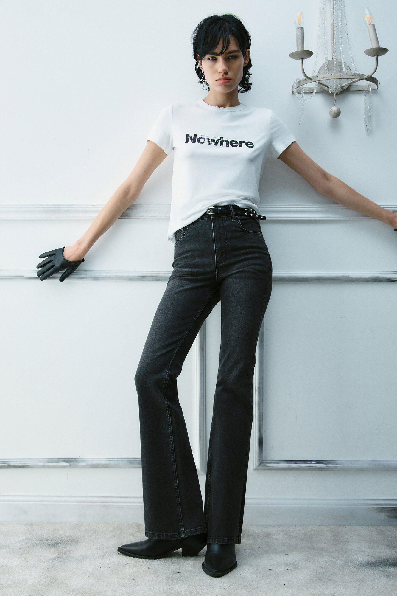 Джинсы клеш Women Rock 