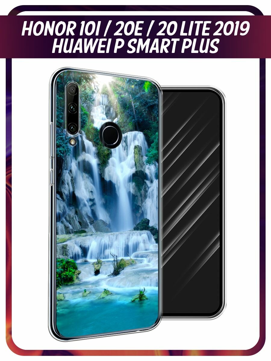 Чехол на Honor 10i/20 Lite 2019/20e/Huawei P Smart Plus 2019 / Хонор 10i с принтом "Водопад 8"