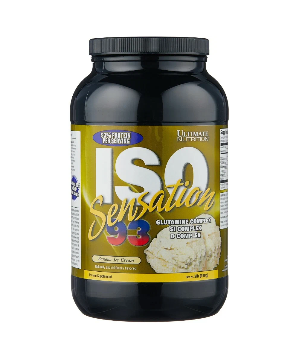 Ultimate Nutrition - ISO Sensation Изолят Протеина 2lb Банан