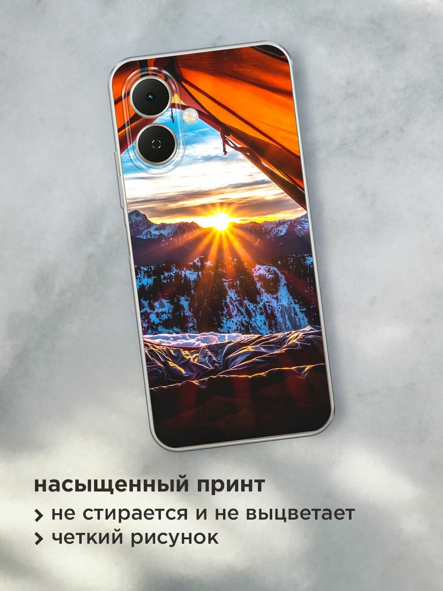 Чехол на Tecno Spark Go 2 / Текно Спарк Го 2 с принтом "Горы 7" — фото 1