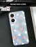 Чехол на Tecno Pop 6 pro / Техно Поп 6 Про с принтом "Розовые и белые цветы", пр...