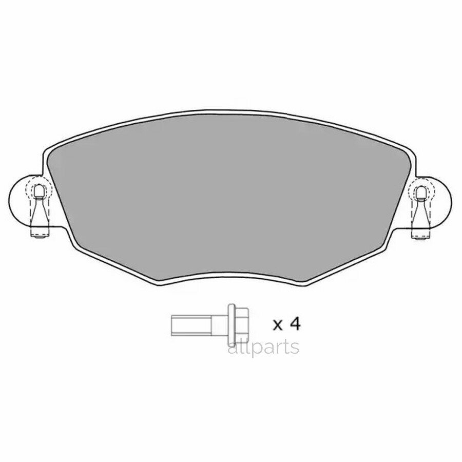 FREMAX FBP1196 колодки дисковые передние!\ Ford Mondeo III 1.8i-2.5i/2.0Di 00>
