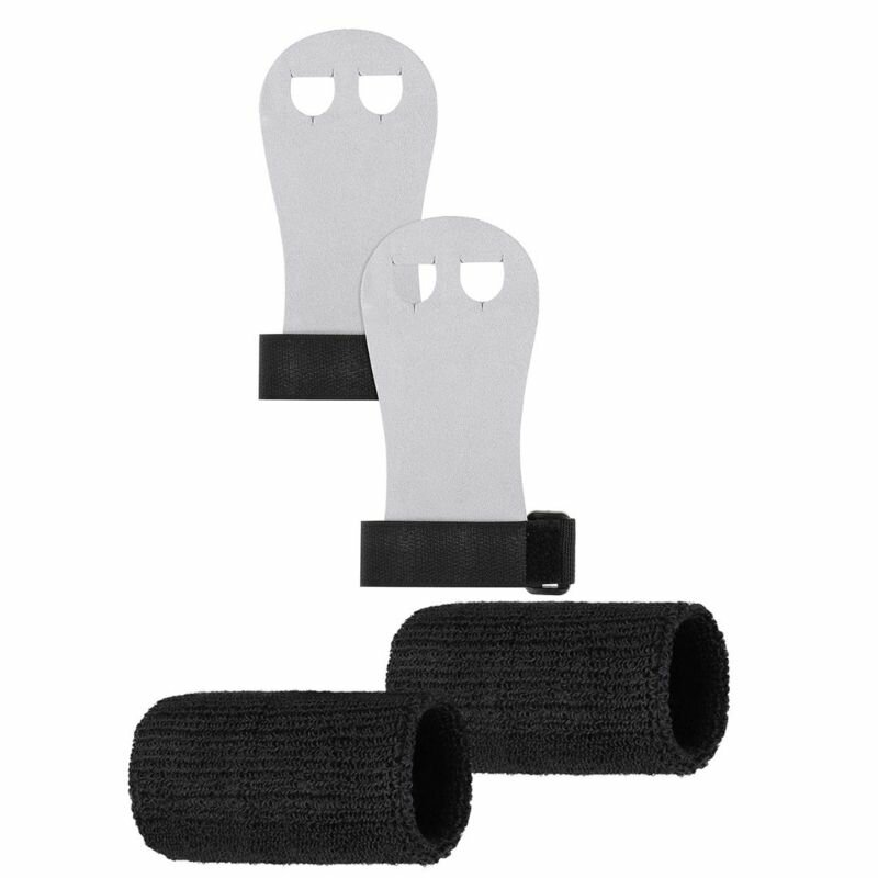 Детские перчатки с усиленным поясом для тяжелой атлетики на турнике-черный-S