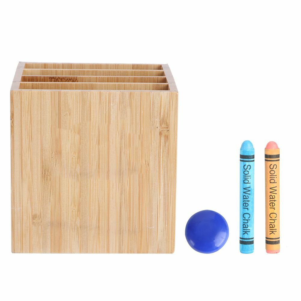 Blantye бамбуковый ящик, держатель карандашей, магнитная защелка