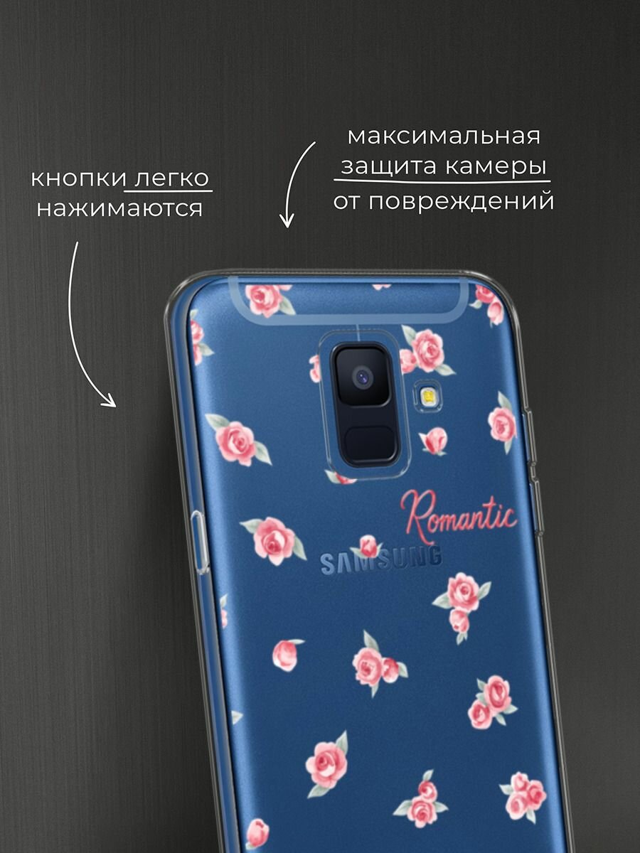 Чехол на Samsung Galaxy A6 / Самсунг Галакси А6 с принтом "Romantic 3" — фото 1