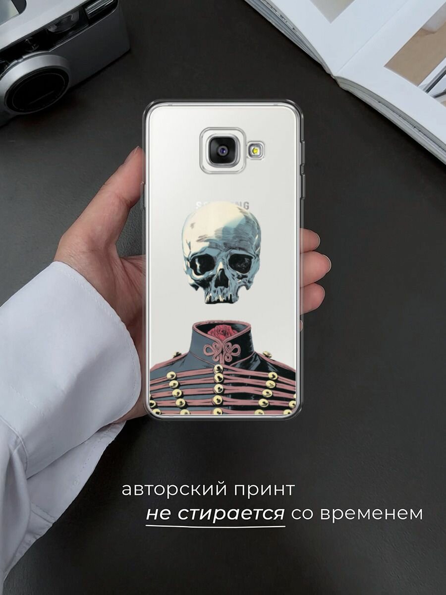 Чехол на Samsung Galaxy A3 2016 / Самсунг Галакси А3 2016 с принтом "Гусар", прозрачный — фото 1