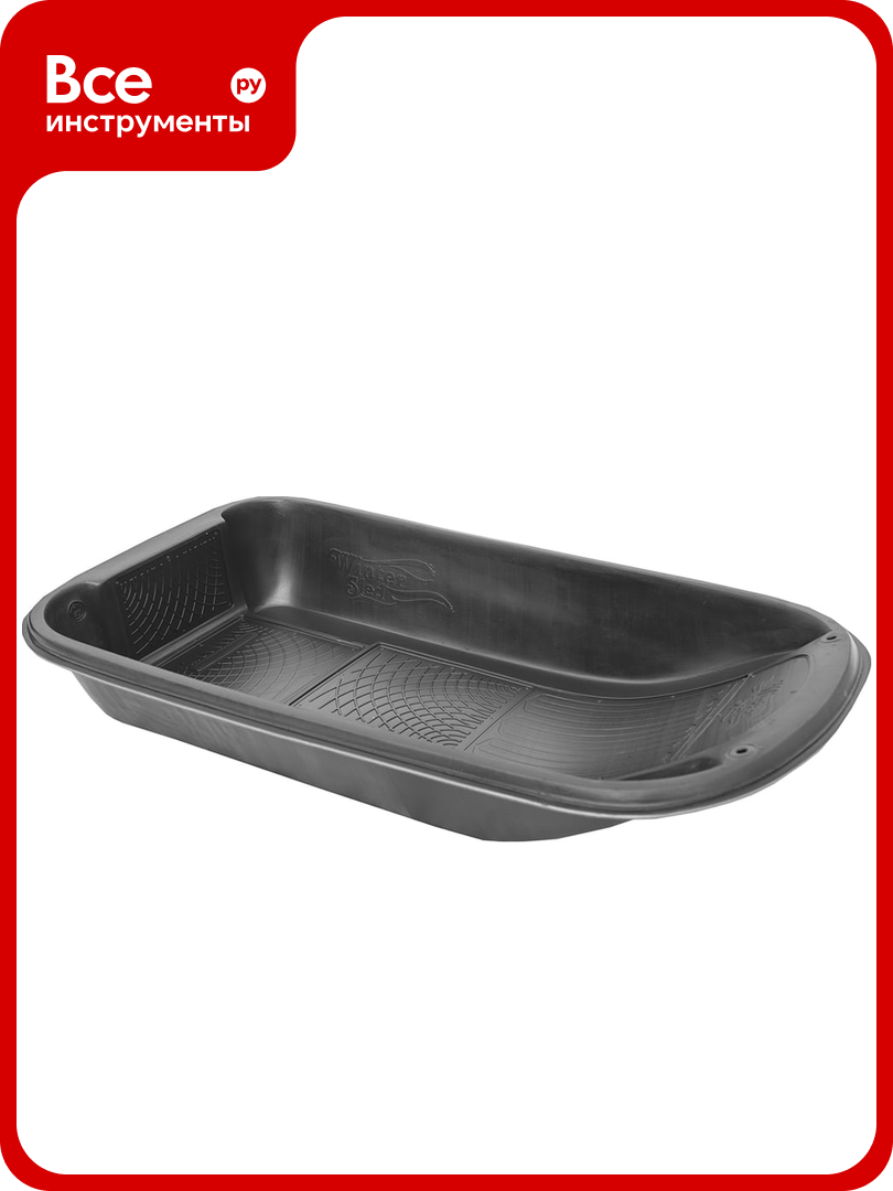 Рыбацкие сани UNIDEC модель №1 NPL‑Sa‑10‑11, одноместные пластиковые, морозостойкий полиэтиленовый корпус, черного цвета