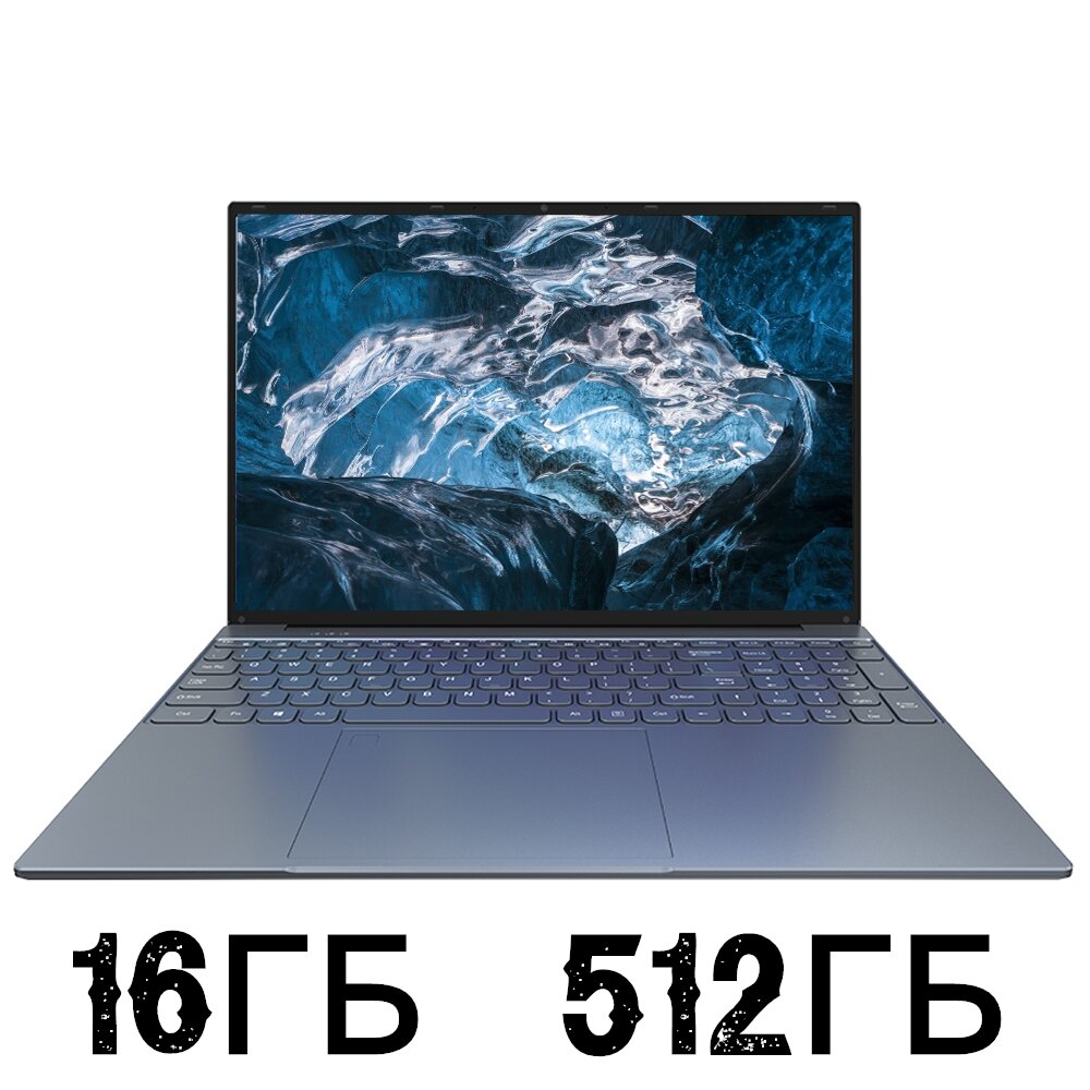 Ноутбук QMDZ 16"Intel 12th N95 16 ГБ SSD 512 ГБ Windows 11 Pro русская клавиатура Складной на 180 градусов